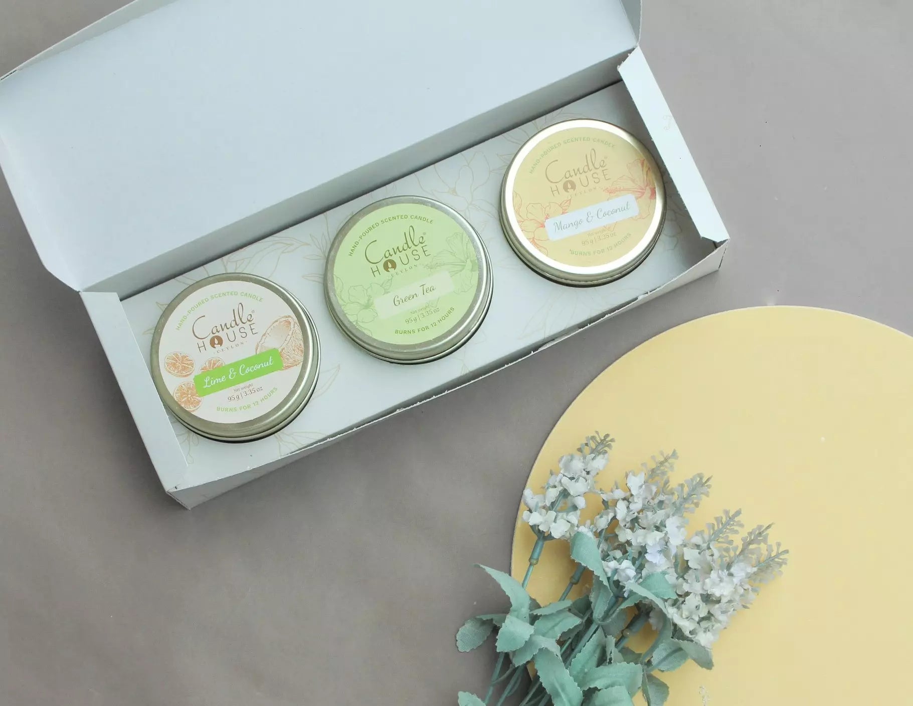 3-Tin Regular Gift Set – Candle House Ceylon