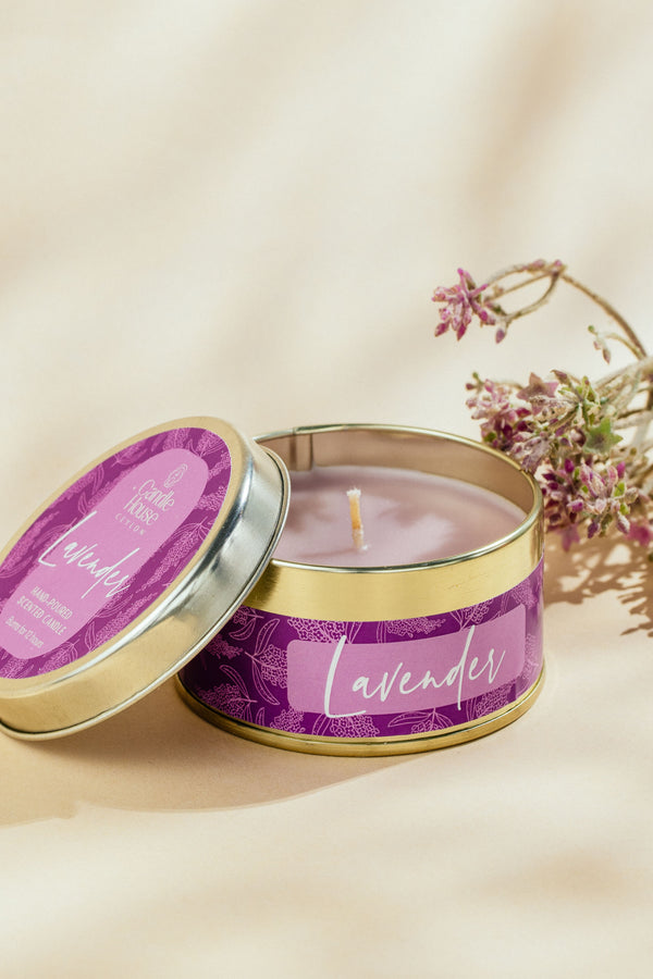 Lavender Regular Tin Candle – Candle House Ceylon